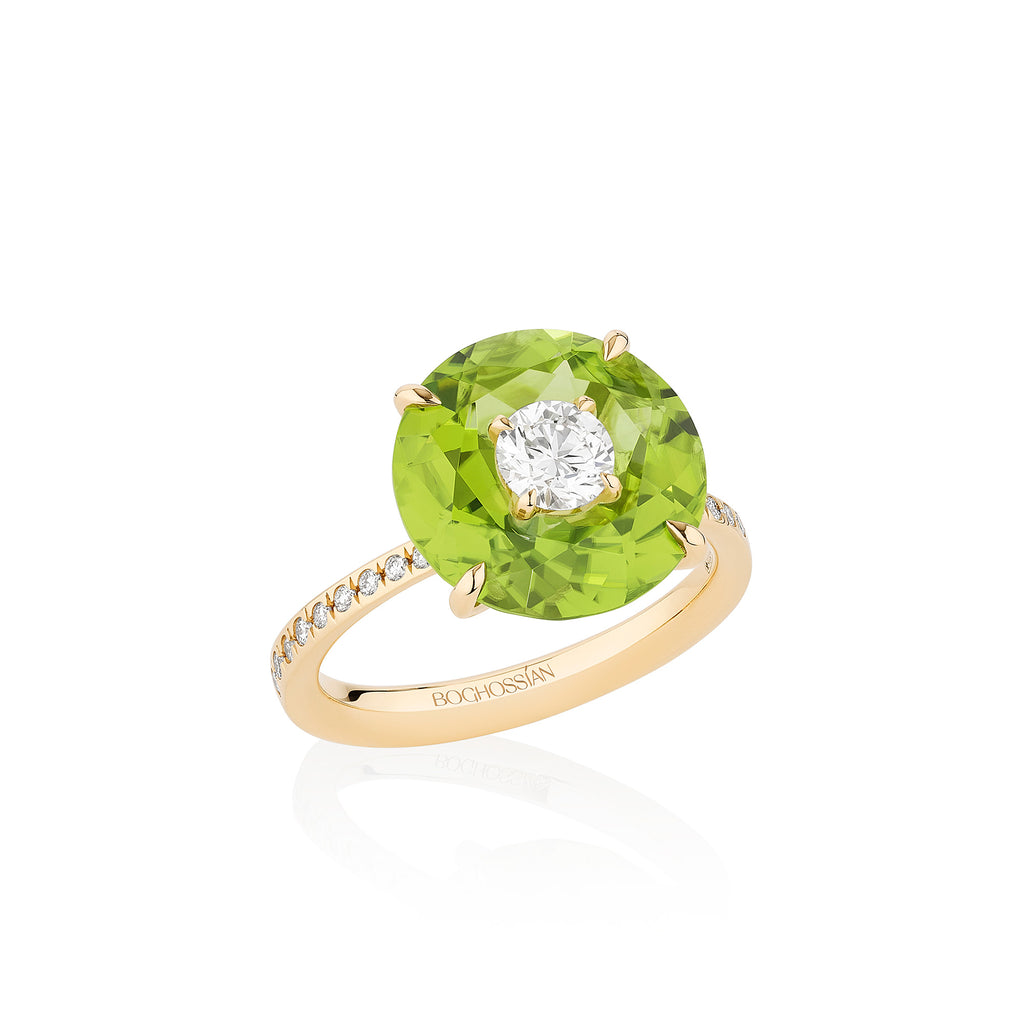 Boghossian - Inlay Crush - Diamond and Peridot Ring